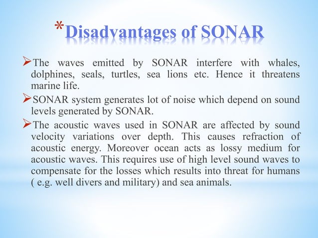 Sonar.pptx | Digital Audio | Computer Software and Applications