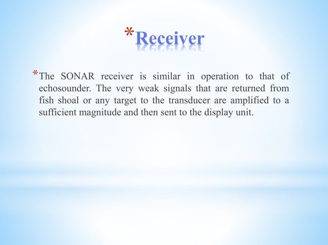 Sonar.pptx | Digital Audio | Computer Software and Applications