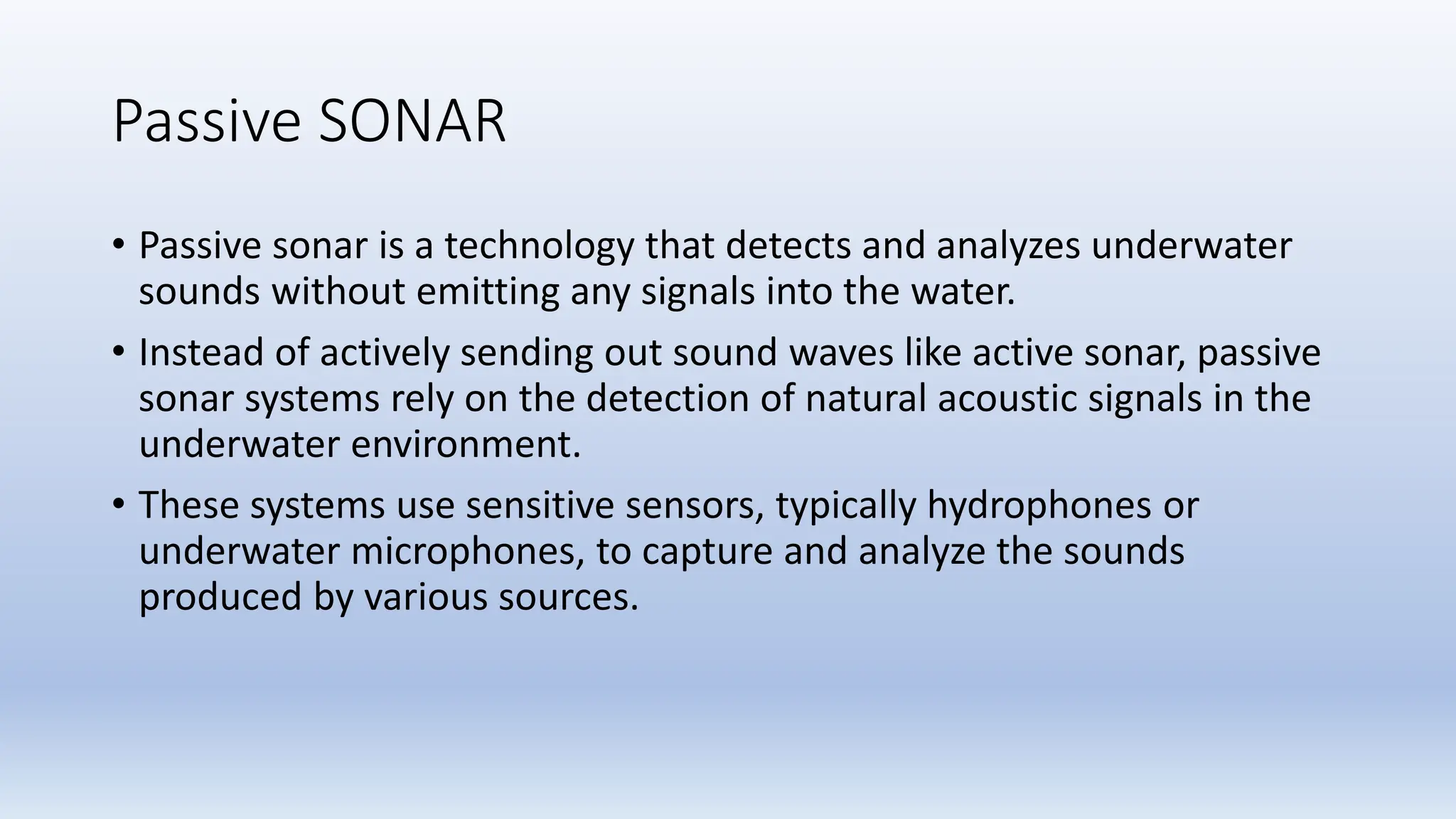 Presentation of Introduction to basics of SONAR.pptx