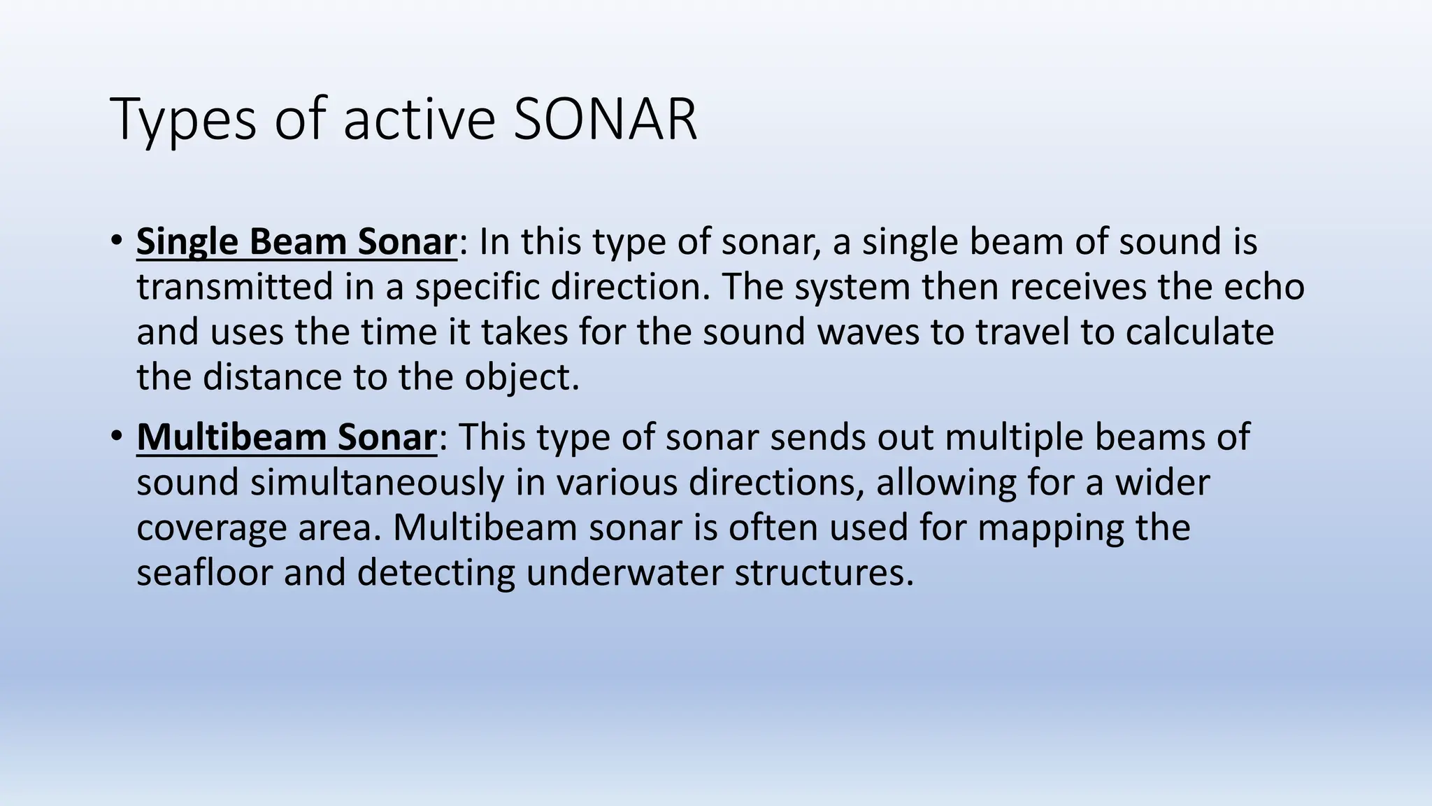 Presentation of Introduction to basics of SONAR.pptx