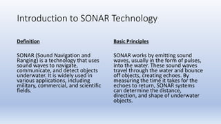 Presentation of Introduction to basics of SONAR.pptx