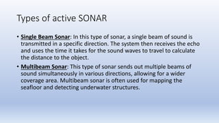Presentation of Introduction to basics of SONAR.pptx