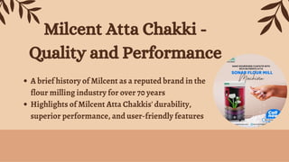 Sonar Appliances Your Trusted Milcent Atta Chakki Dealer in Delhi.pdf