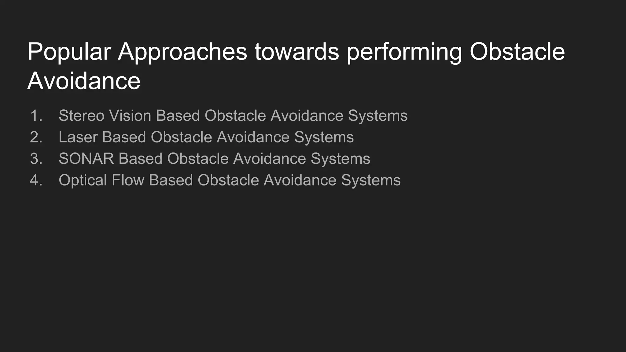 Sonar based obstacle avoidance for UAVs | PDF