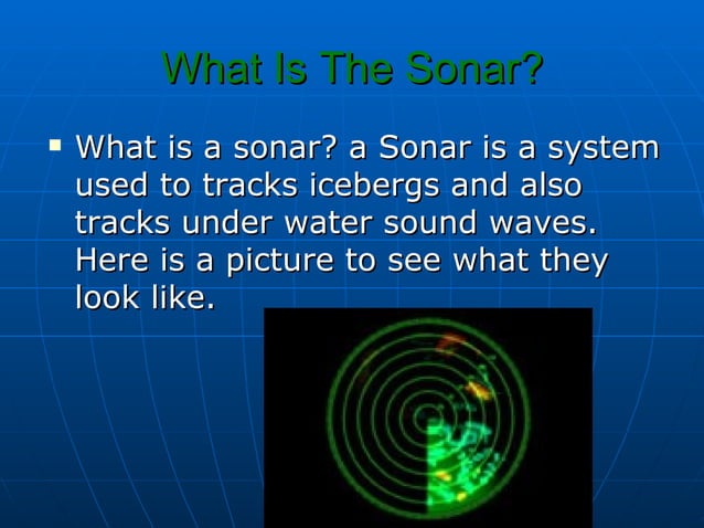 Sonar history | PPT