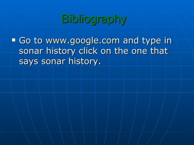 Sonar history | PPT