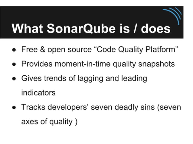 SonarQube Overview | PPT