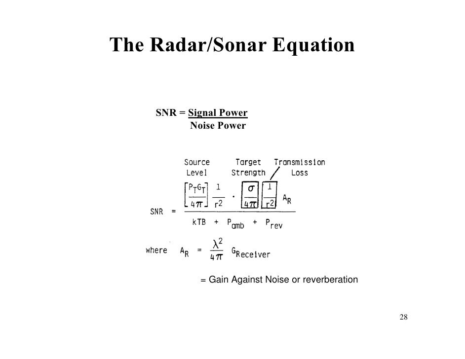 Sonar Principles Asw Analysis