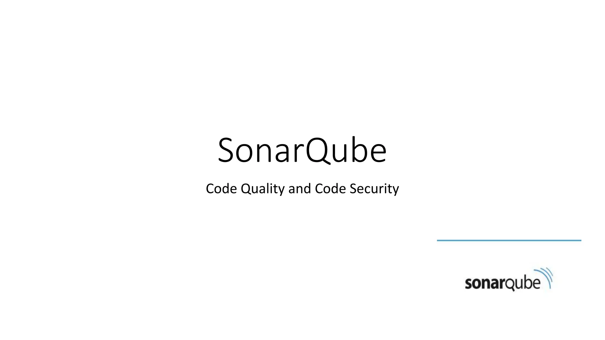 Sonar qube | PPTX