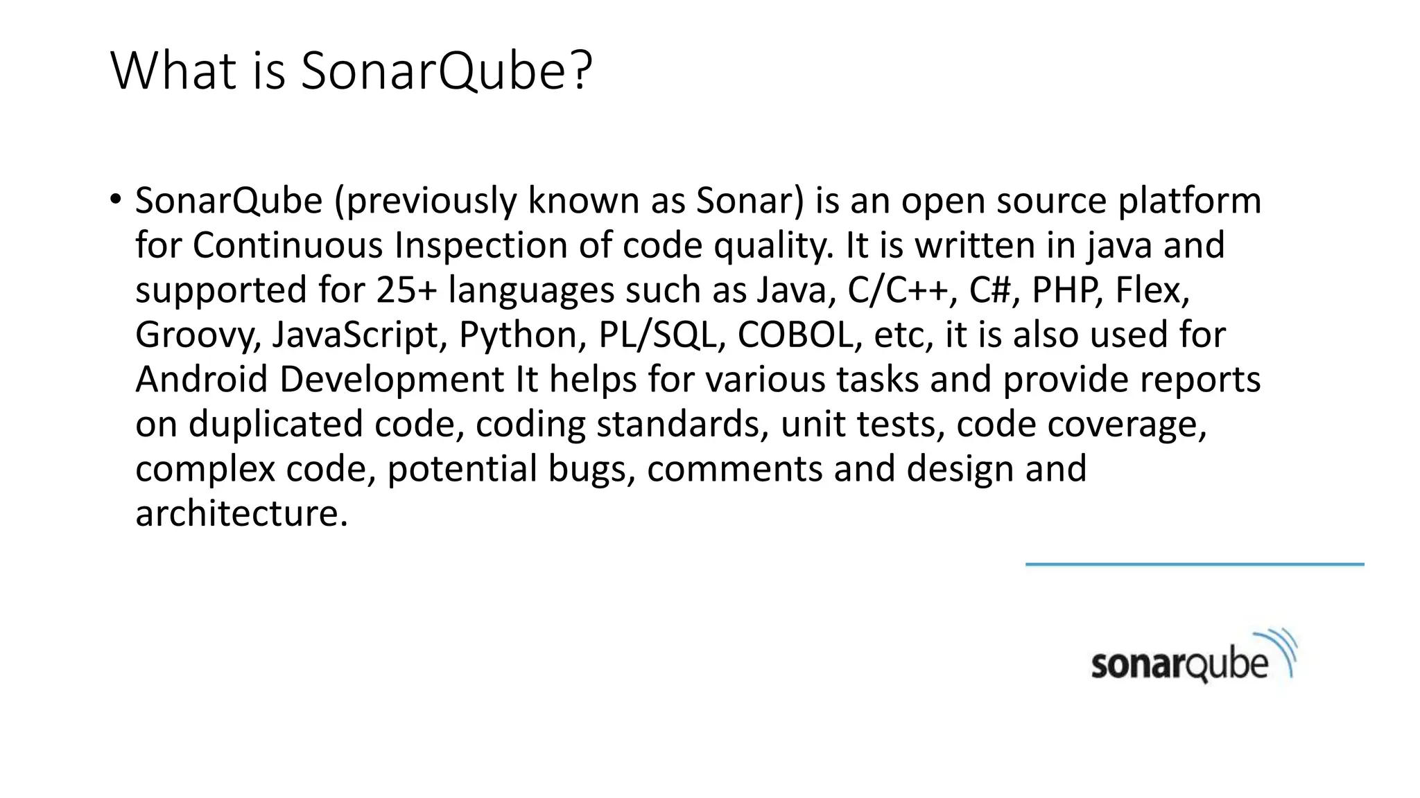 Sonar qube | PPTX