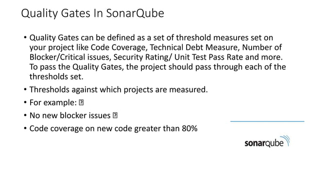 Sonar qube | PPTX | Operating Systems | Computer Software and Applications