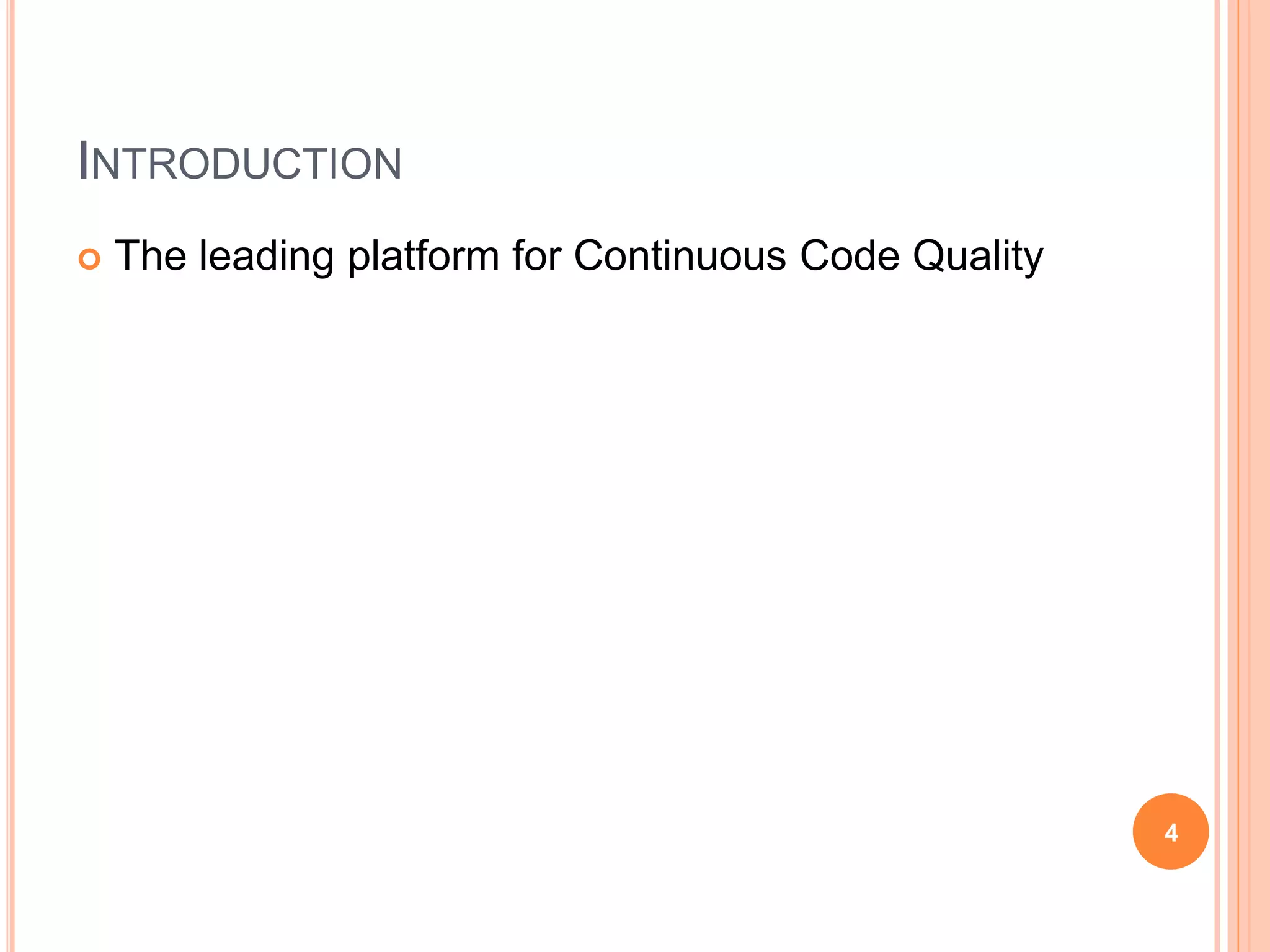 Sonarqube The Leading Platform For Continuous Code Quality Ppt