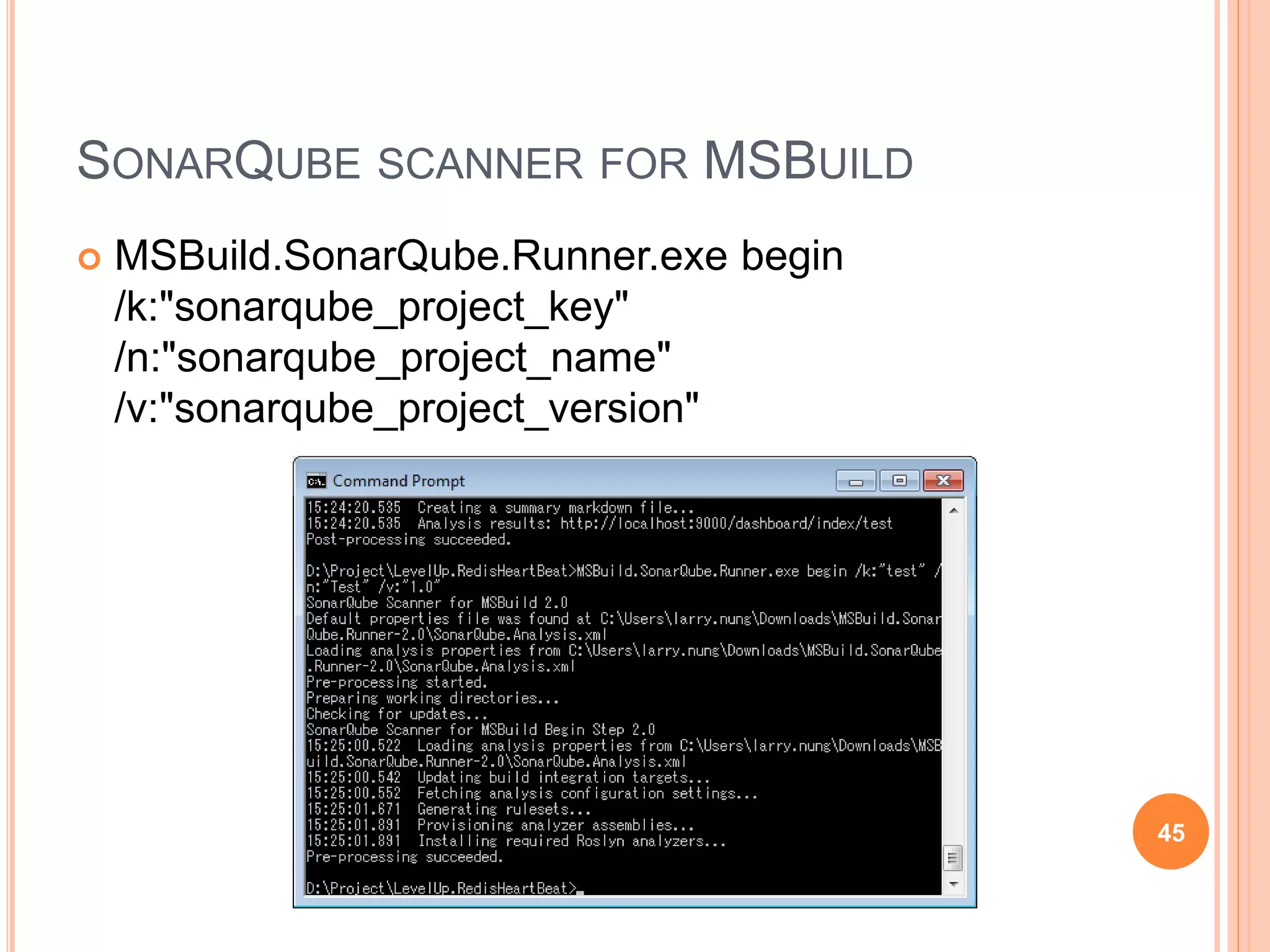 SonarQube - The leading platform for Continuous Code Quality | PPTX