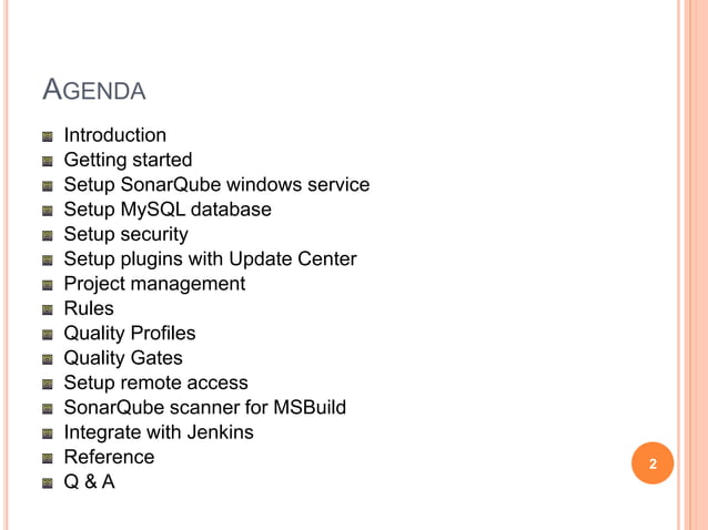 SonarQube - The leading platform for Continuous Code Quality | PPTX