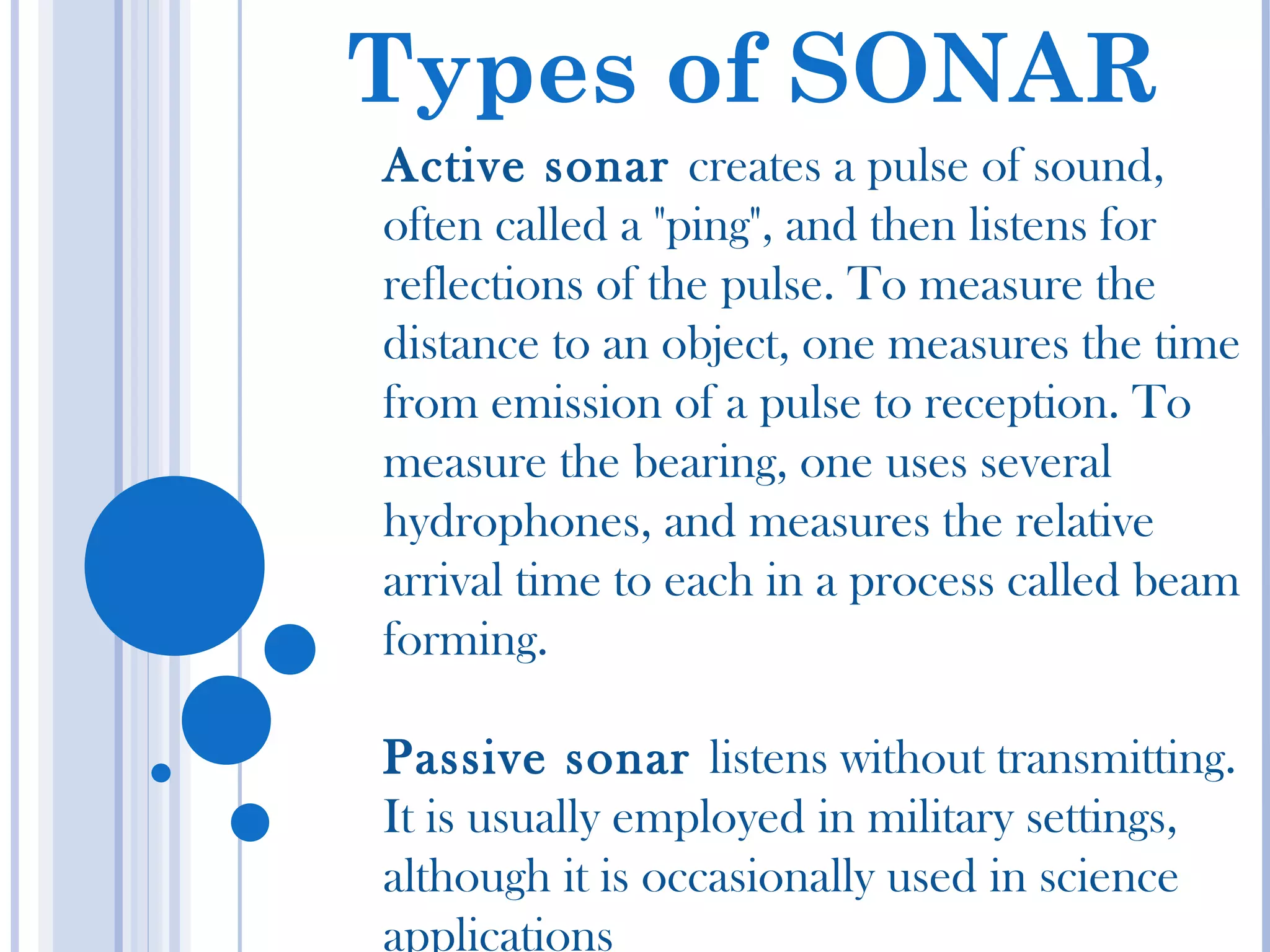 SONAR ppt | PPT