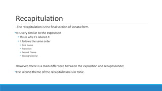 Sonata Form of the Classical Era for Music History | PDF