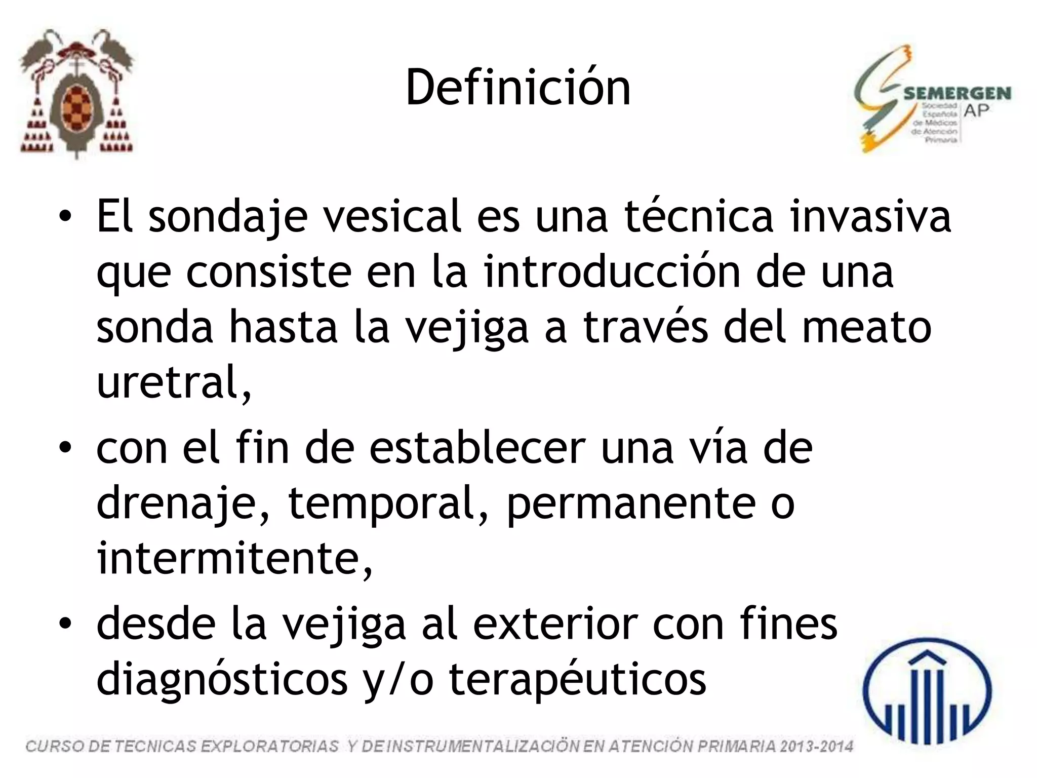 Sondaje vesical | PPT