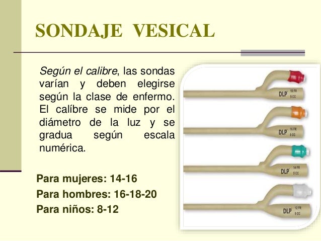 Sonda Vesical y de Nutricion Enteral