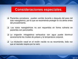 Sondas gastrointestinales | PPTX