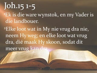 Sonder my kan julle niks doen nie | PPTX