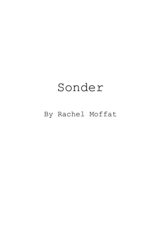 Sonder treatment | PDF