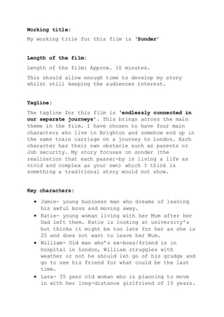 Sonder treatment | PDF