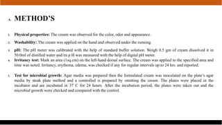 testing efficiency of moisturizer | PPTX