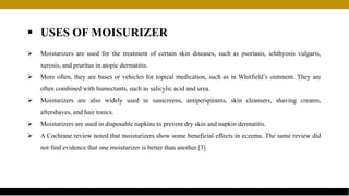 testing efficiency of moisturizer | PPTX
