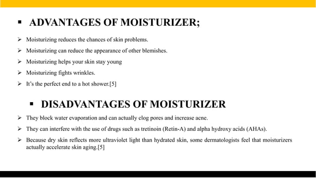 testing efficiency of moisturizer | PPTX