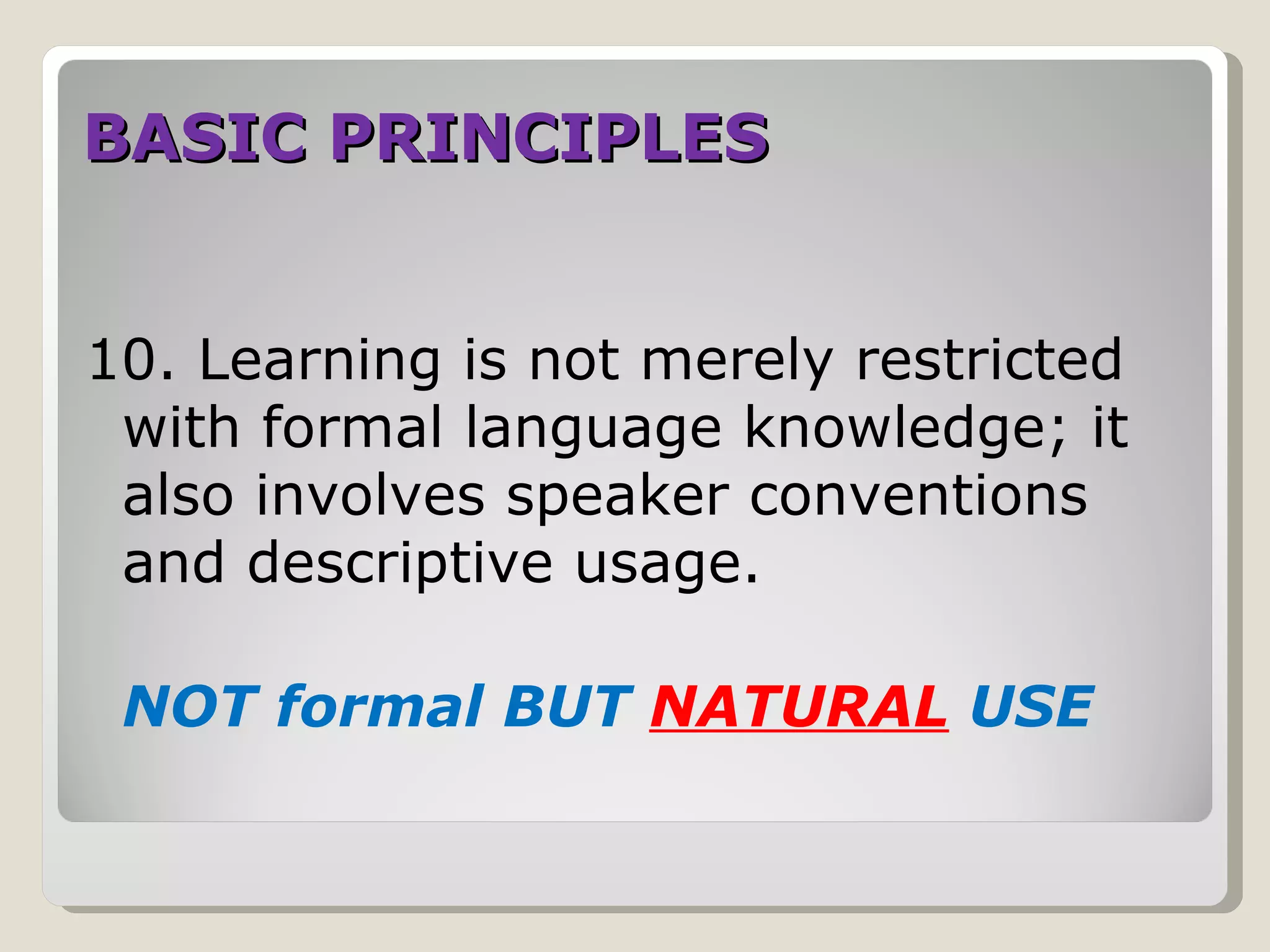 The Direct Method in Language Teaching | PPT