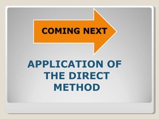The Direct Method in Language Teaching | PPT