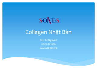 Collagen Nhật Bản S.ONE.S - 20 năm làm đẹp cho phụ nữ ! | PPTX