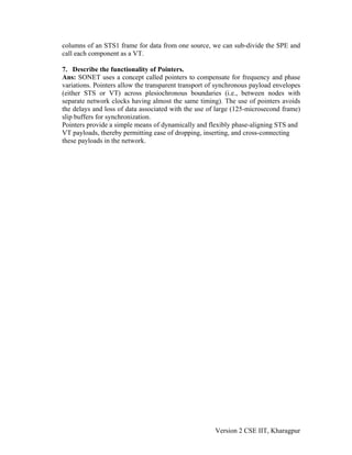 SONET.pdf | Computer Networking | Computing