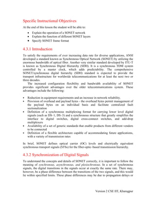 SONET.pdf | Computer Networking | Computing