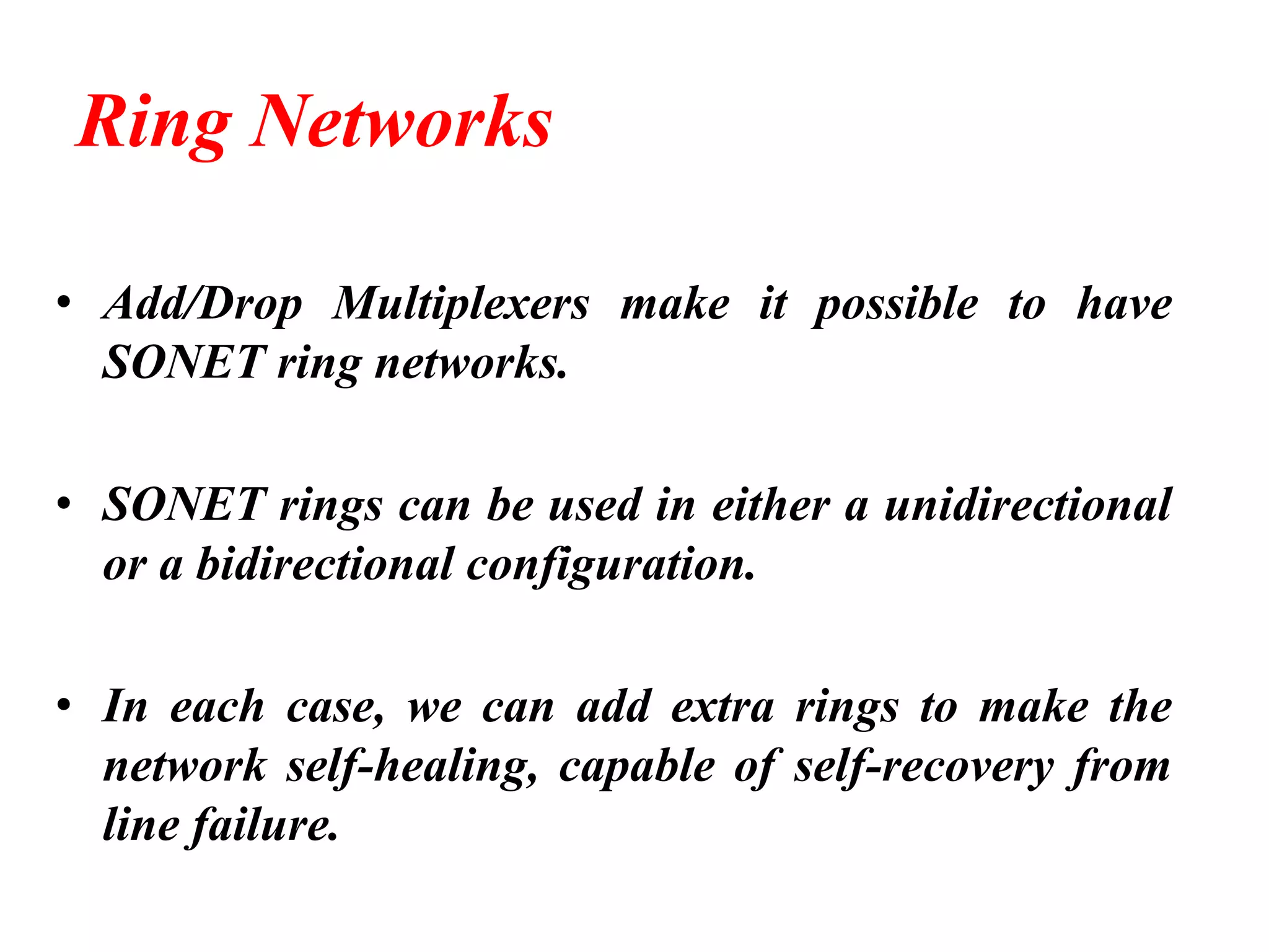 Synchronous optical networking (SONET) | PDF