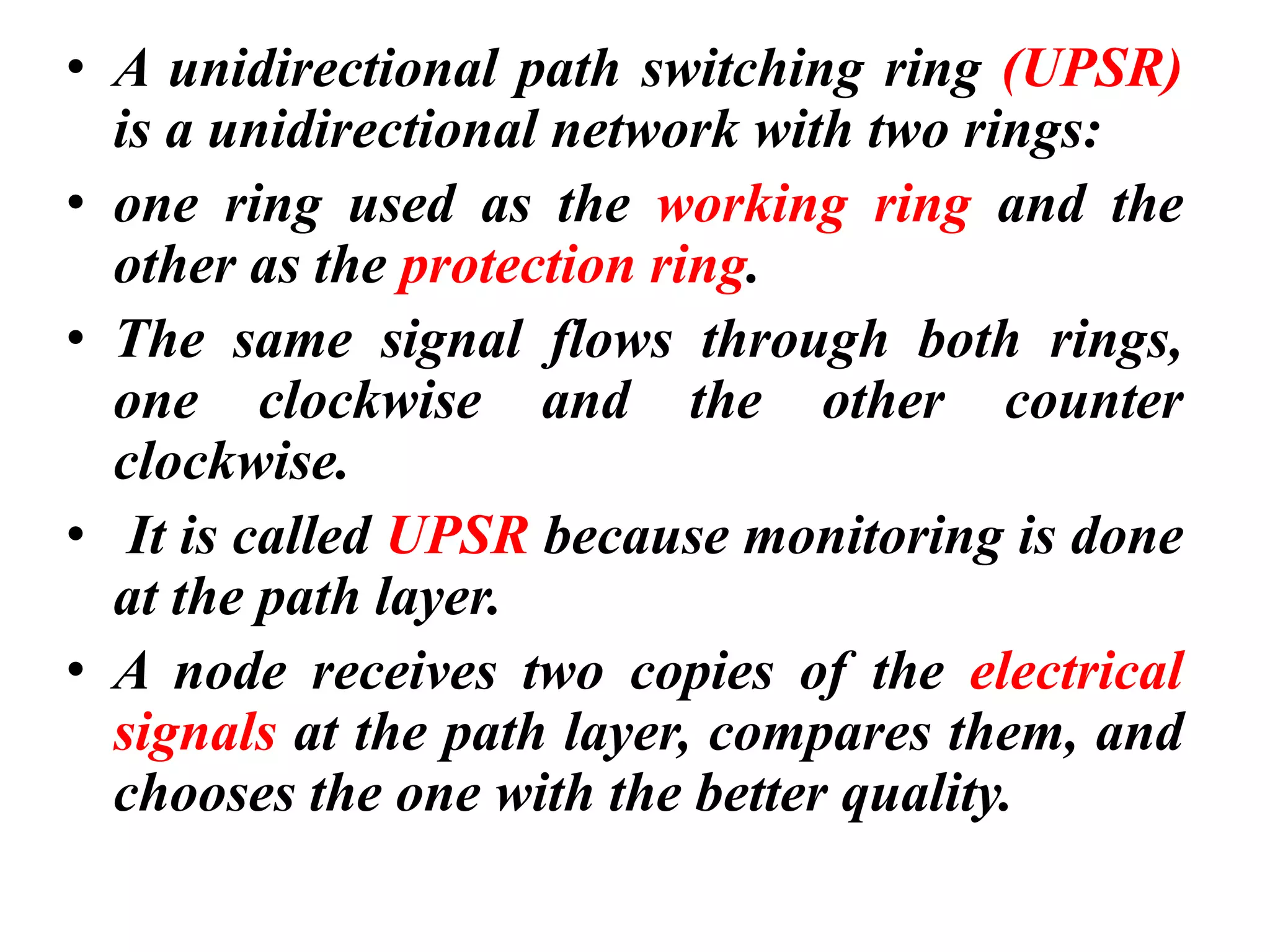 Synchronous optical networking (SONET) | PDF
