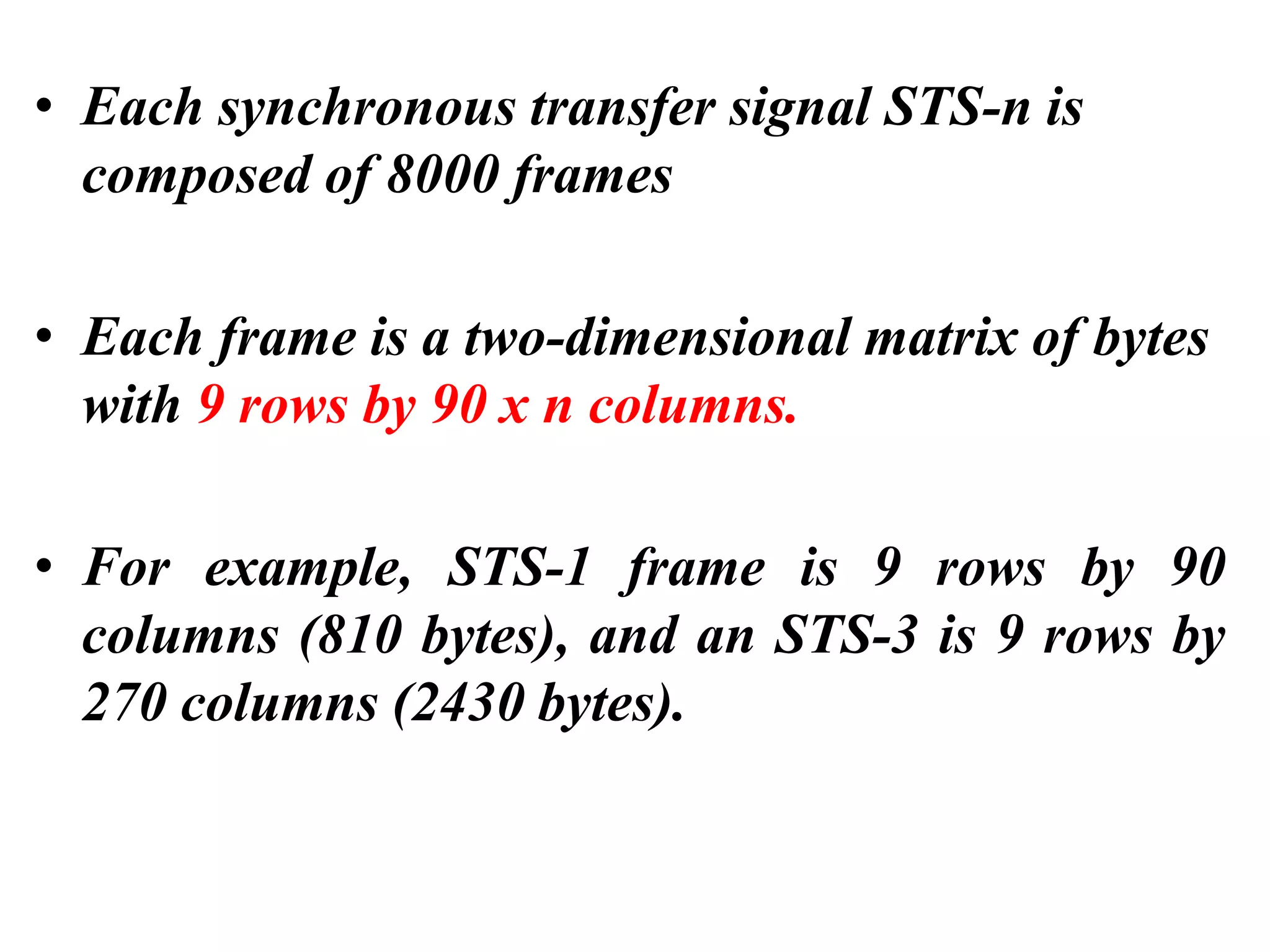 Synchronous optical networking (SONET) | PDF