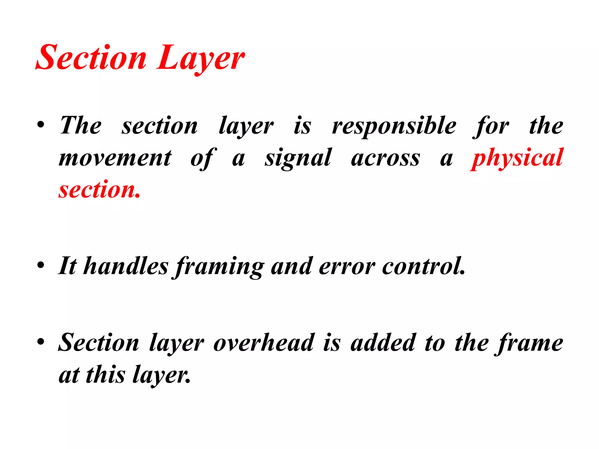 Synchronous optical networking (SONET) | PDF