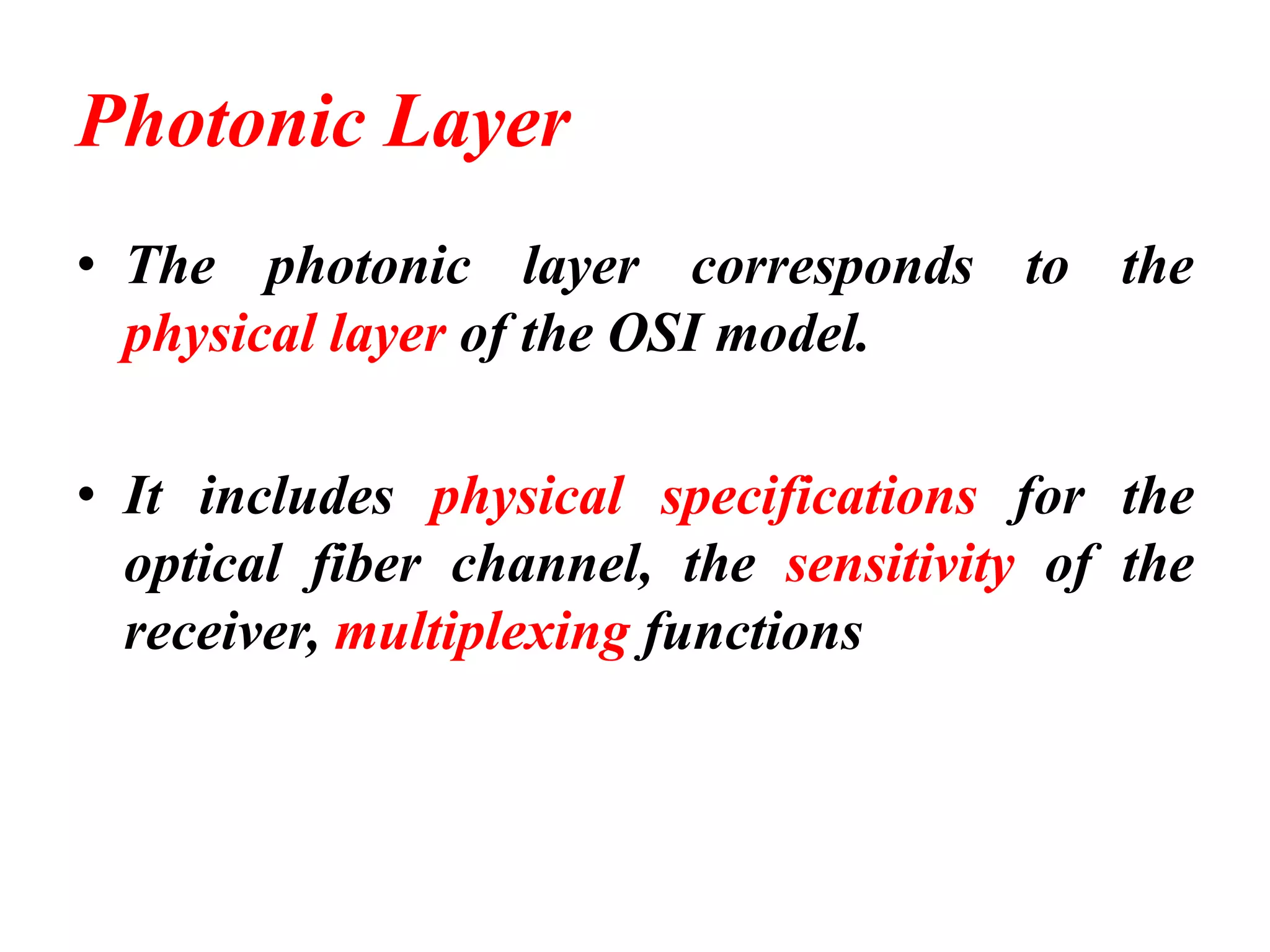 Synchronous optical networking (SONET) | PDF