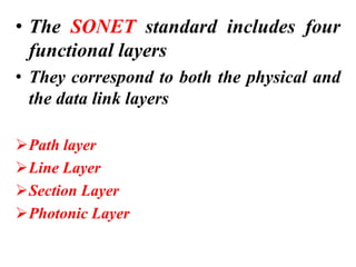 Synchronous optical networking (SONET) | PDF
