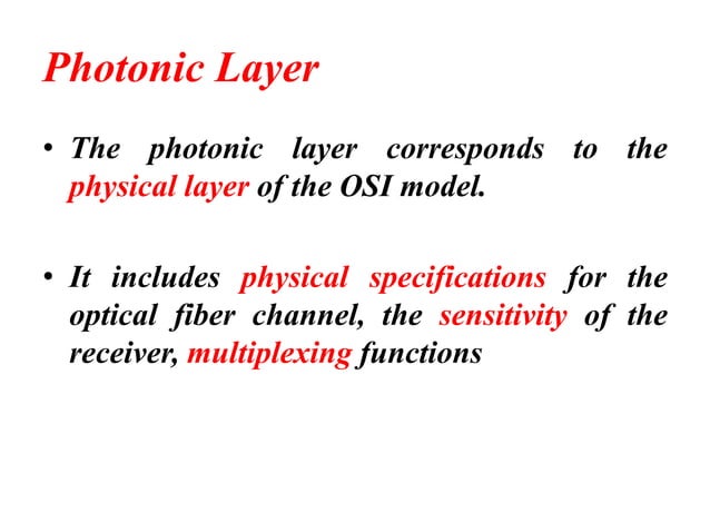 Synchronous optical networking (SONET) | PDF