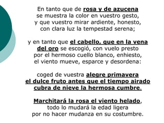 Soneto XXIII (Miriam, Alejandra, Carla, 3º D) | PPTX