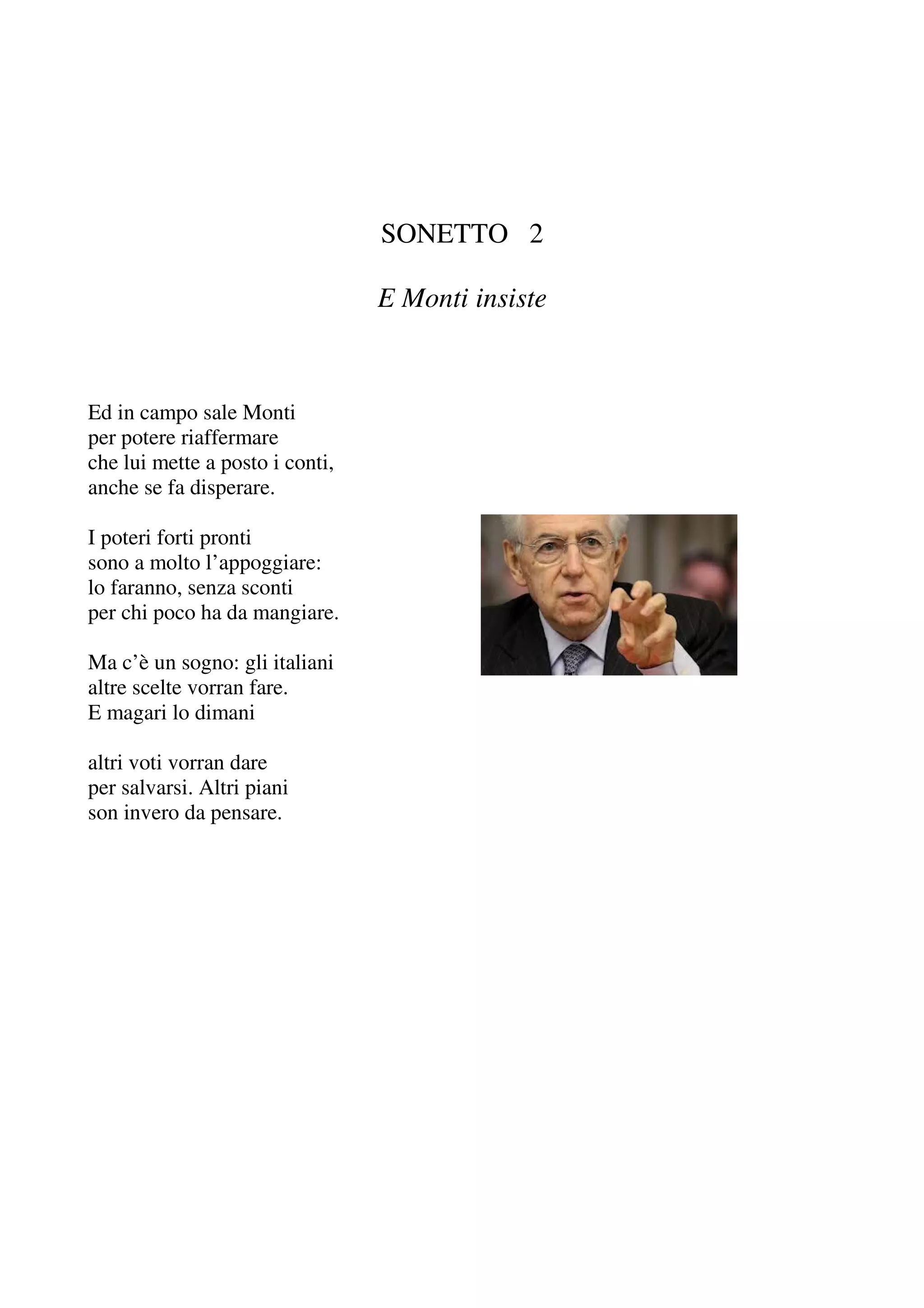 Tre sonetti sull'attualità politica | PDF