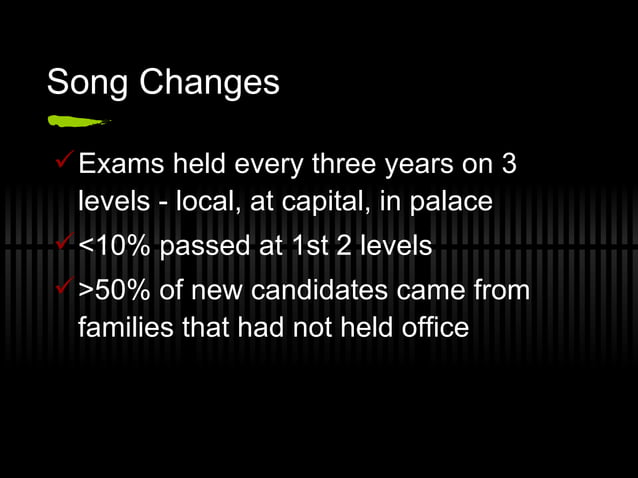 China's Song Dynasty | PPT | Music | Entertainment