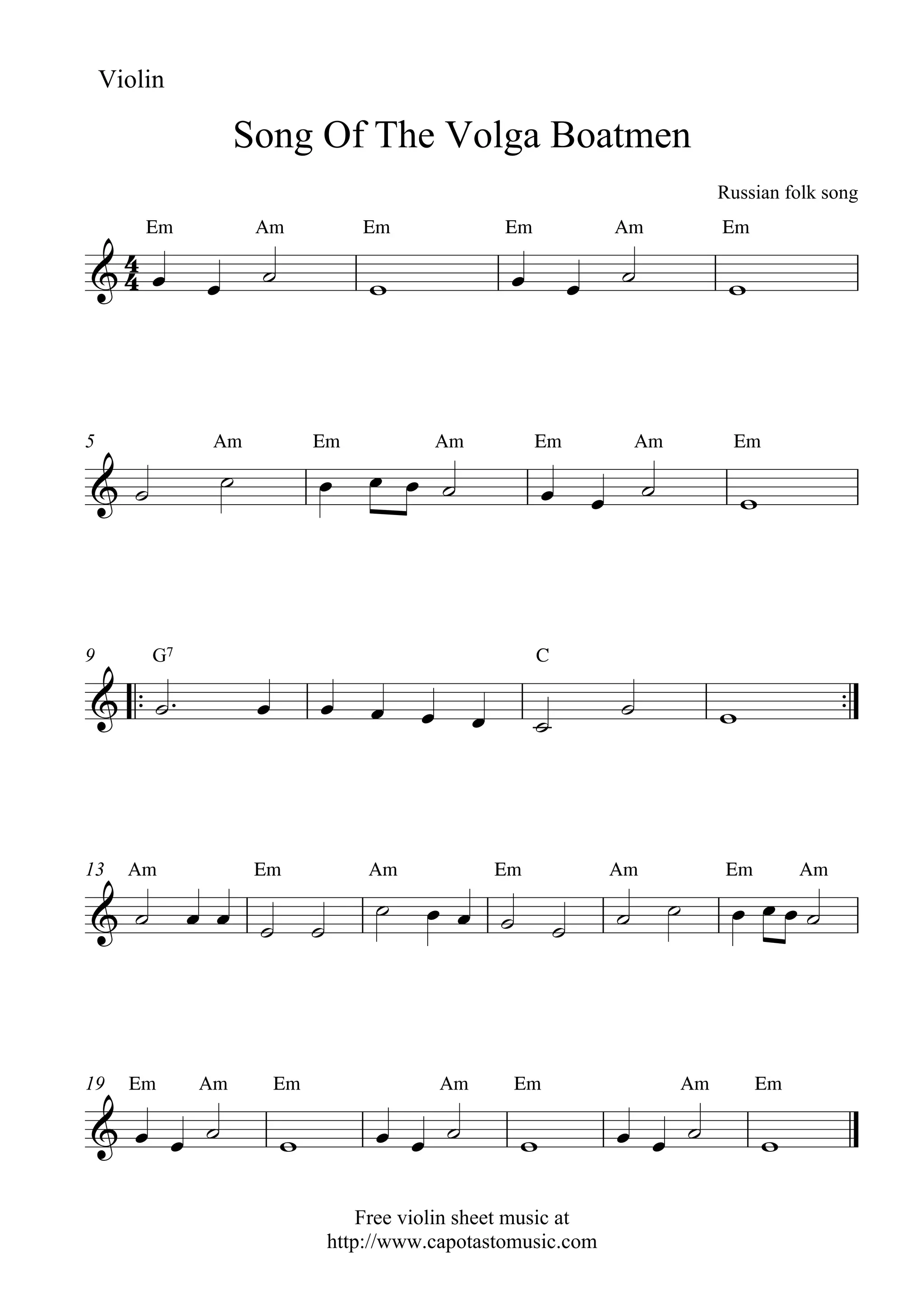 Song of-the-volga-boatmen | PDF