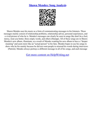 Song Analysis Essay Example | PDF | Hip Hop Music | Music