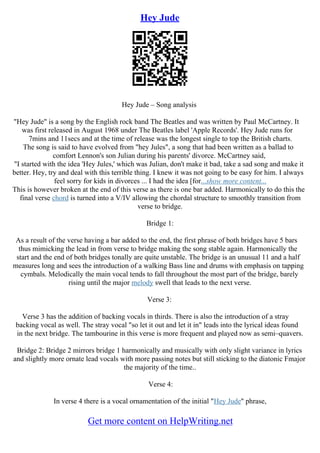 Song Analysis Essay Example | PDF | Hip Hop Music | Music