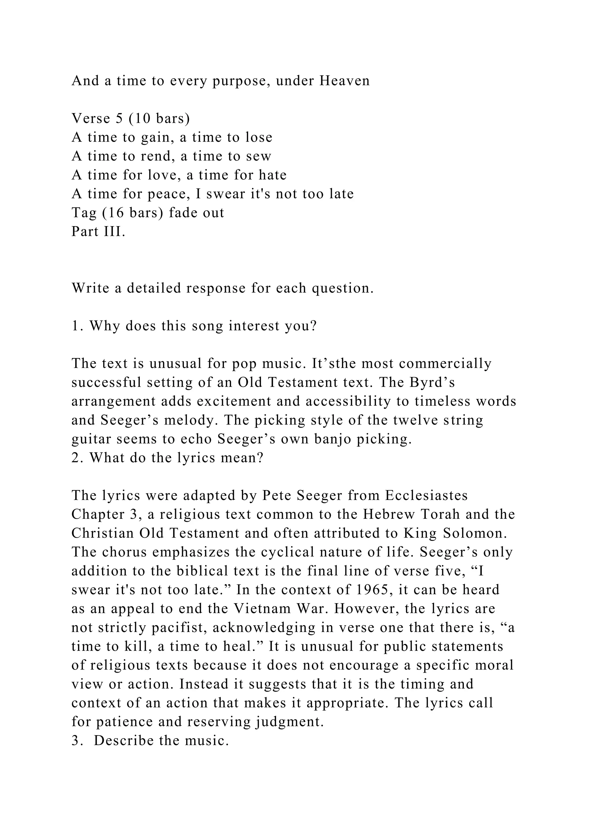 Song Analysis Worksheet Student Name Sally SeegerCour.docx