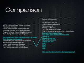 Song Analysis | PPT