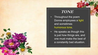 Song by john donne | PPTX